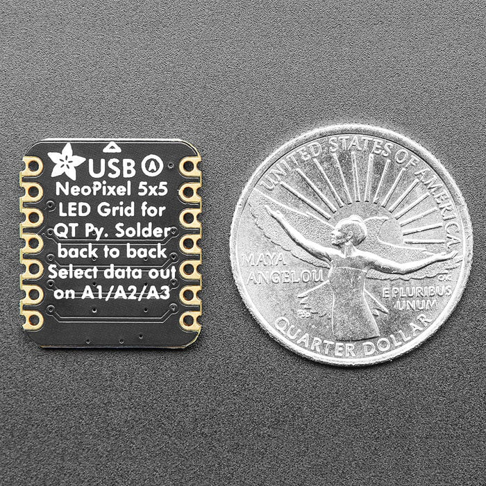 Adafruit 5x5 Neopixel Grid Bff Add On For Qt Py And Xiao The Pi Hut