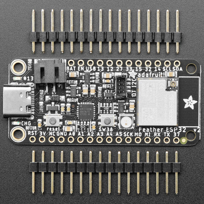 Adafruit Esp32 Feather V2 Wfl Antenna 8mb Flash 2 Mb Psram Stemma Qt The Pi Hut
