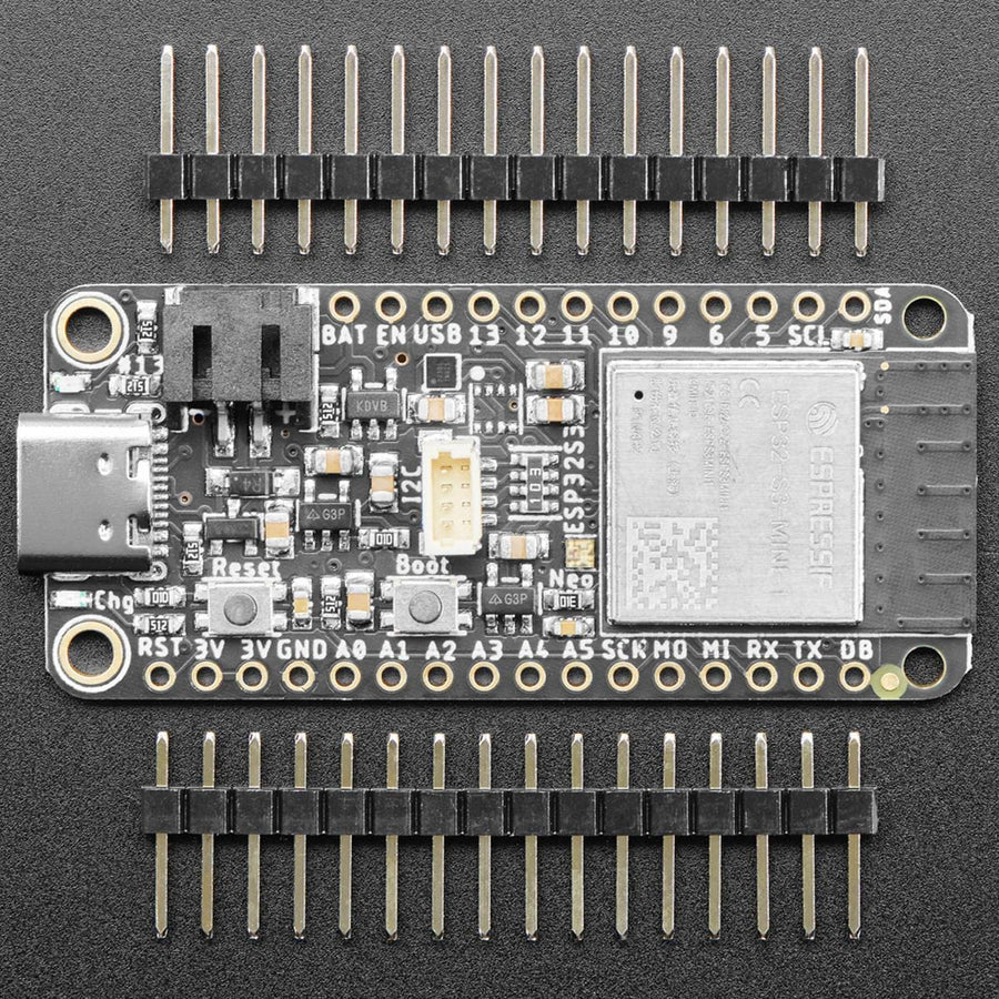 Adafruit ESP32-S3 Feather with 4MB Flash 2MB PSRAM - STEMMA QT / Qwiic ...