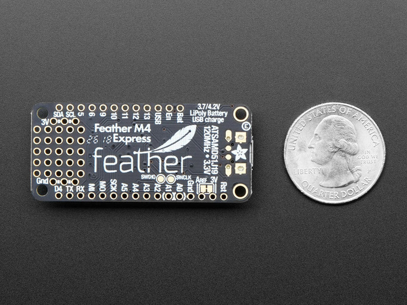 Adafruit Feather M4 Express - Featuring ATSAMD51 (ATSAMD51 Cortex M4 ...