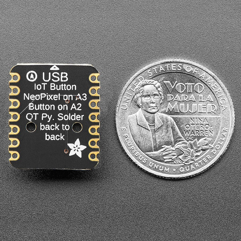 Adafruit Iot Button With Neopixel Bff Add On For Qt Py And Xiao The Pi Hut