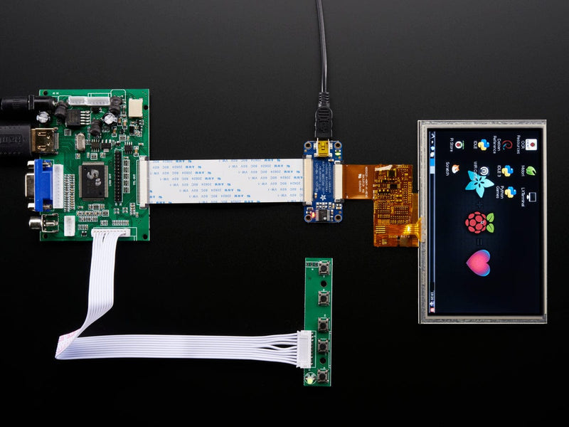 Adafruit TFT 50pin to 40pin + AR1100 Touchscreen Adapter [Discontinued ...