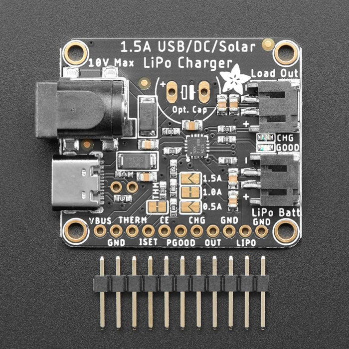 Adafruit Universal USB / DC / Solar Lithium Ion/Polymer Charger ...