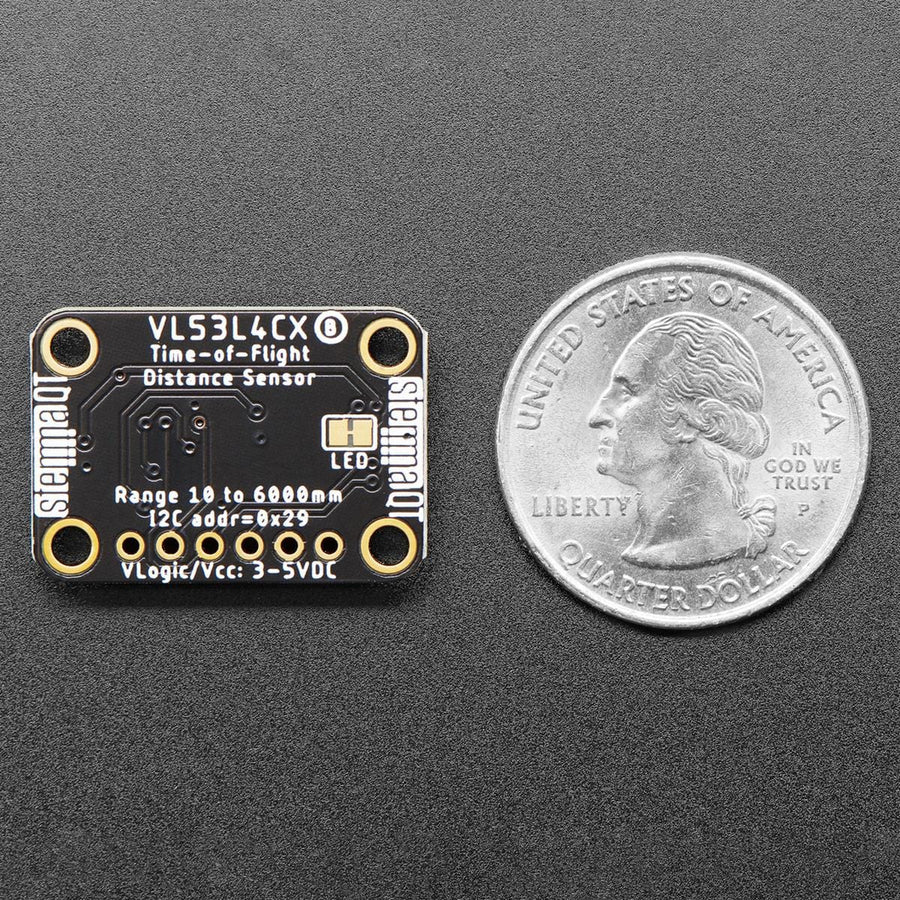 Adafruit VL53L4CX Time of Flight Distance Sensor - ~1 to 6000mm ...