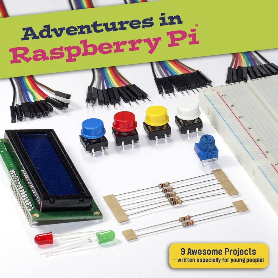 Adventures in Raspberry Pi - Parts Kit [Discontinued] - The Pi Hut