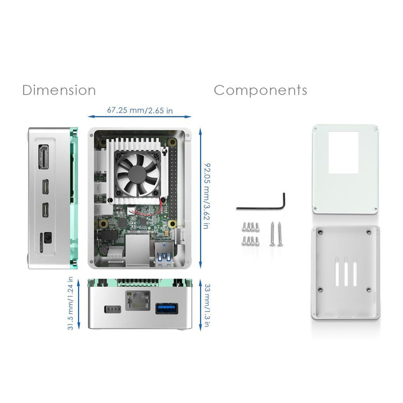 Anidees Google Coral Dev Board Case - The Pi Hut