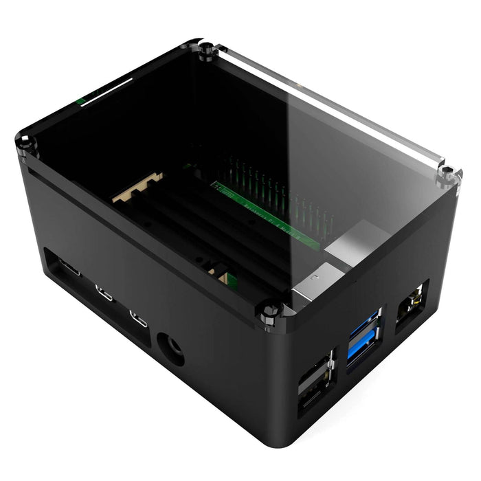 Anidees PRO Extra Tall Raspberry Pi 4 Case - Black [Discontinued] - The ...
