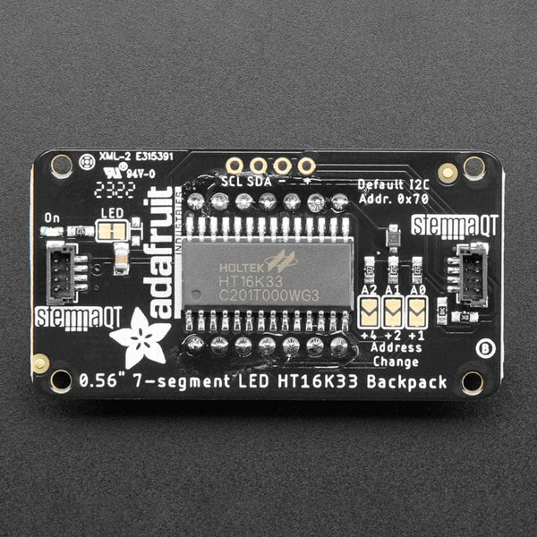 Assembled Adafruit 056 4 Digit 7 Segment Display W I2c Backpack Qt
