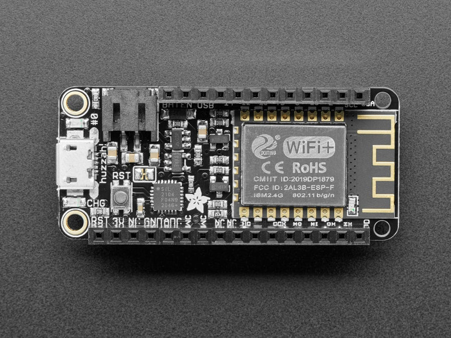 Assembled Feather Huzzah W Esp8266 Wifi With Stacking Headers The Pi Hut