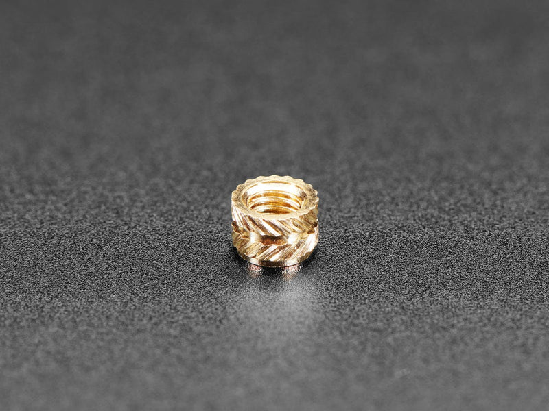 Brass Heat-Set Inserts for Plastic - M3 x 3mm - 50 pack - The Pi Hut