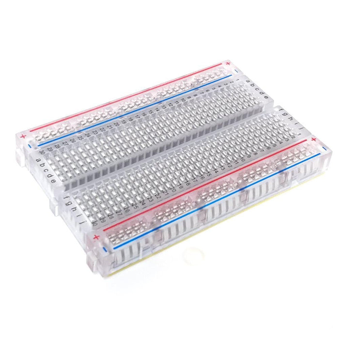 Half-Size Breadboard - Transparent - The Pi Hut