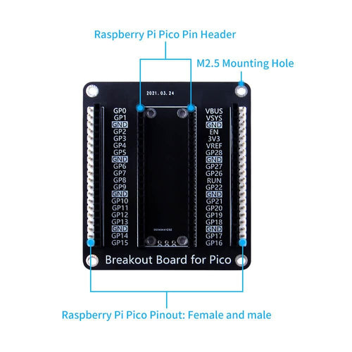 Breakout Board for Raspberry Pi Pico [Discontinued] - The Pi Hut