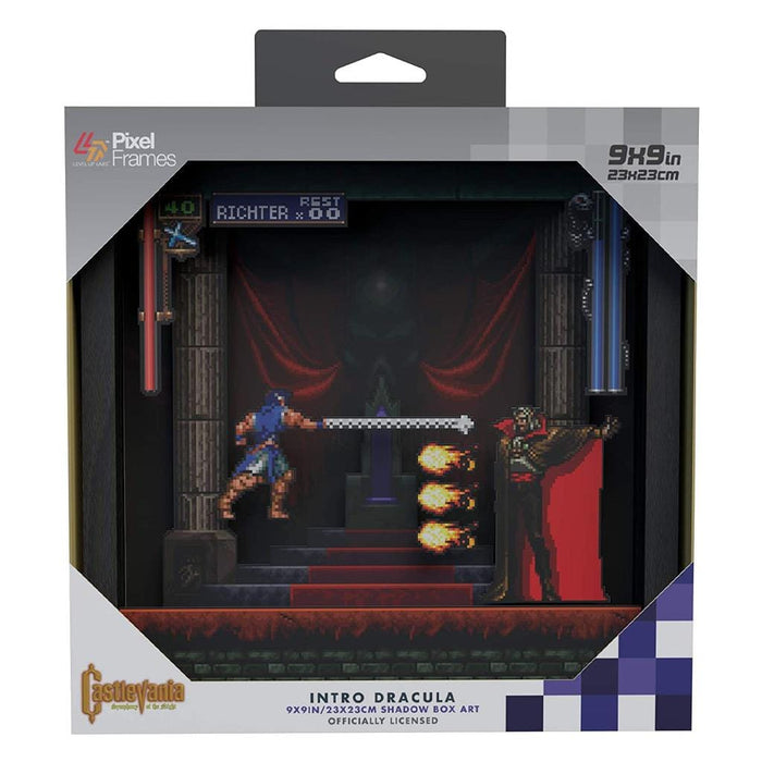 Castlevania: Symphony of the Night Intro Dracula Pixel Frame (9x9 ...