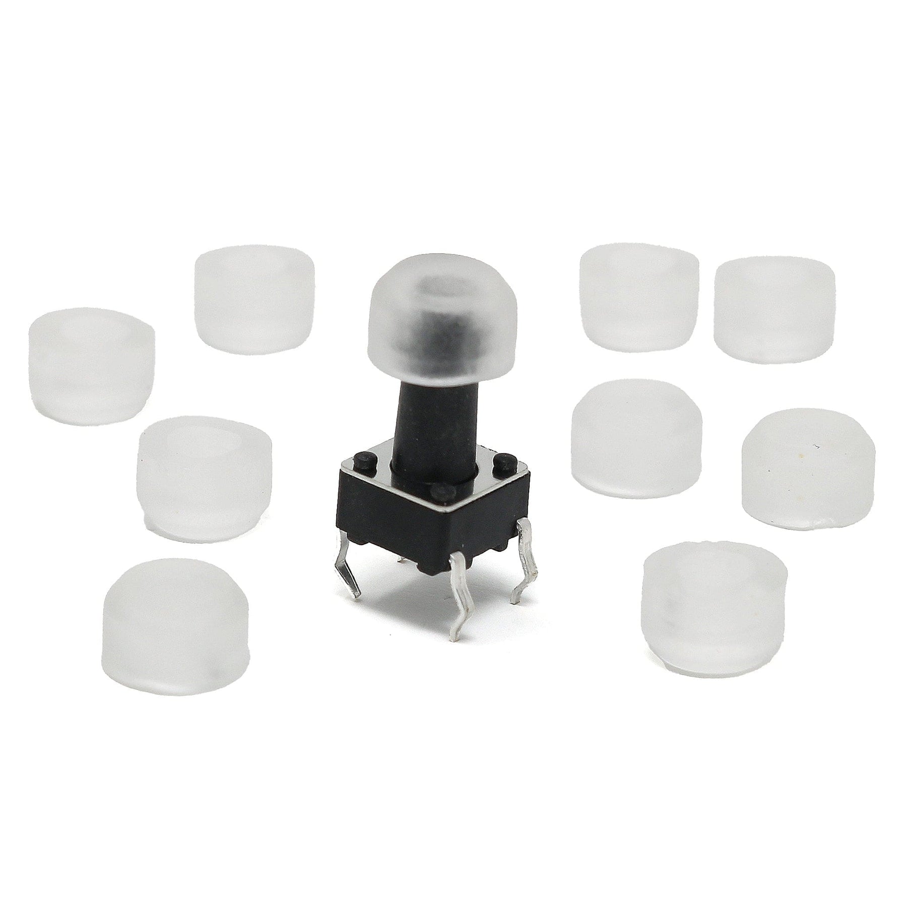 Tactile Switch Buttons (6mm tall) x 10 pack - The Pi Hut