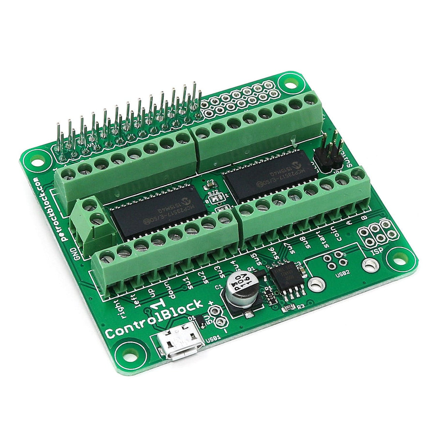 ControlBlock Micro-USB - Game Controllers, Power Switch and I/O for Raspberry Pi [Discontinued ...