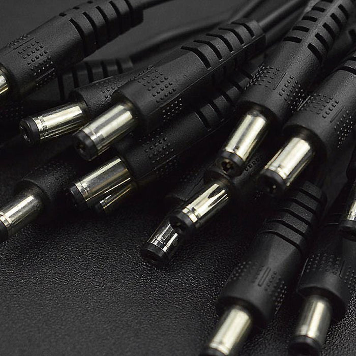 DC Barrel Jack Splitter Cables (1 Female to 4 Male, 5-pack) | The Pi Hut