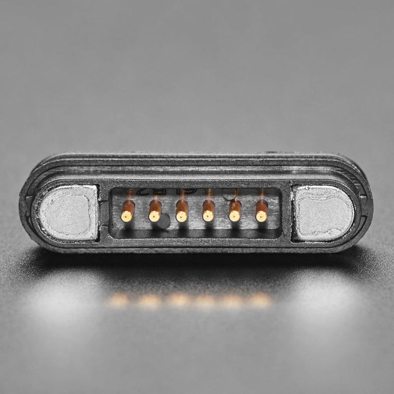 DIY Magnetic Connector - Straight 6 Contact Pins - 2.2mm Pitch - The Pi Hut