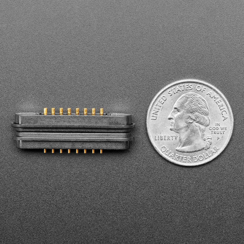 DIY Magnetic Connector - Straight 8 Contact Pins - 2.2mm Pitch - The Pi Hut