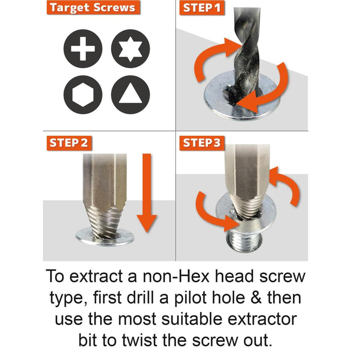 Engineer® DBZ-20 Extractor Bit Set for Hex Socket Screws - The Pi Hut