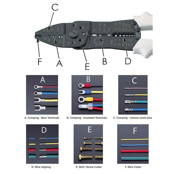 Engineer® PA-01 6-in-1 Crimping/Wiring Multi-tool [Discontinued] - The ...