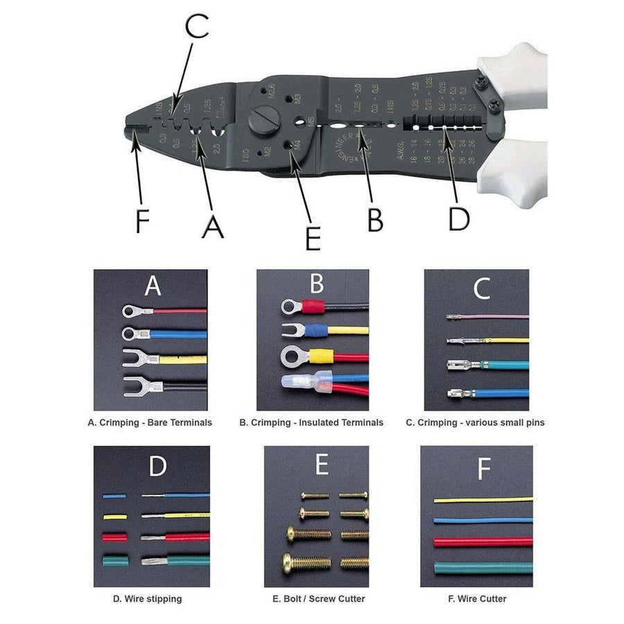 Engineer® PA-01 6-in-1 Crimping/Wiring Multi-tool [Discontinued] - The ...