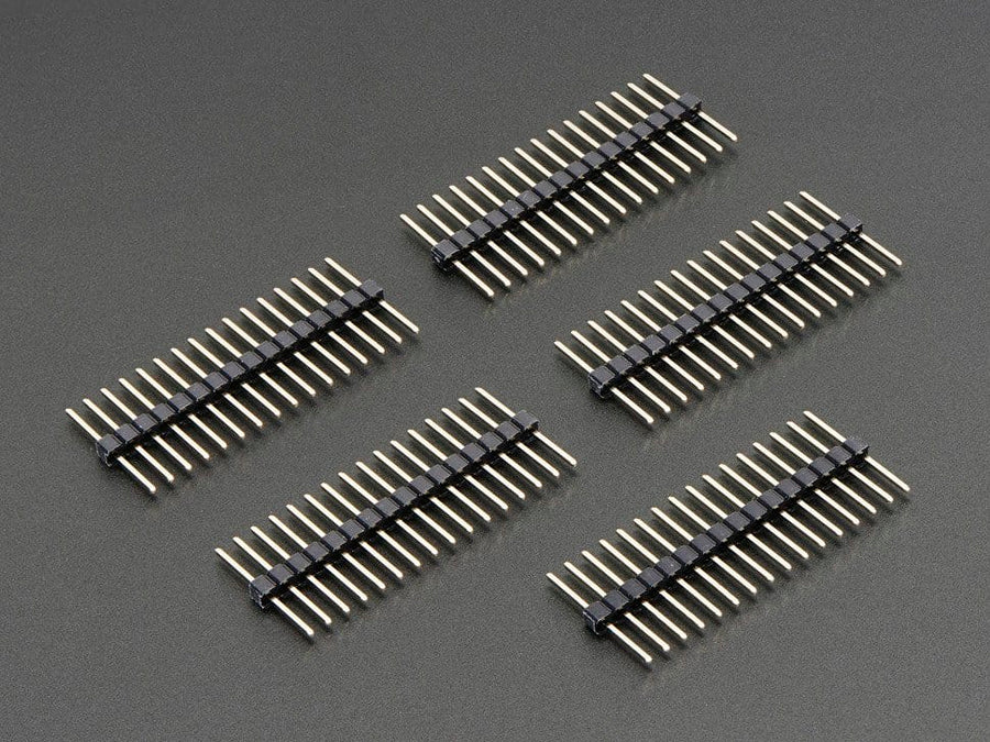 Extra-Long Break-Away 0.1" 16-pin Strip Male Headers - 5 Pack - The Pi Hut