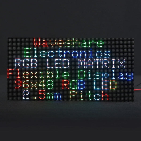 Flexible RGB Full-Colour LED Matrix Panel - 2.5mm Pitch, 96x48 Pixels - The Pi Hut