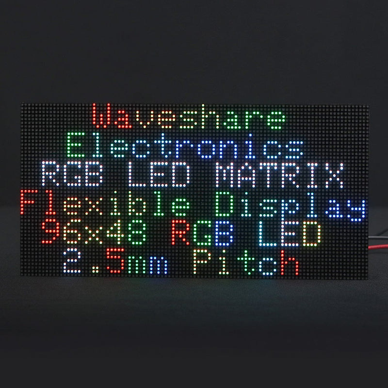 Flexible RGB Full-Colour LED Matrix Panel - 2.5mm Pitch, 96x48 Pixels ...