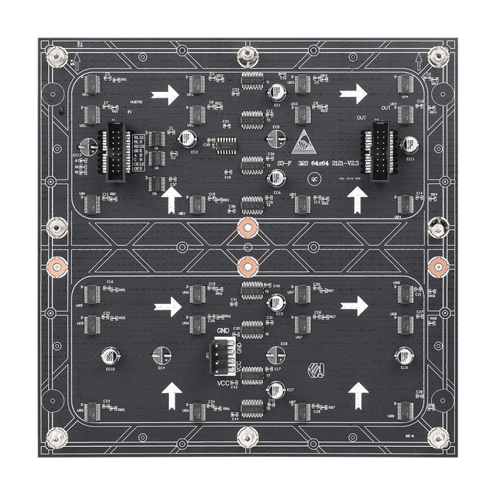 Flexible RGB Full-Colour LED Matrix Panel - 3mm Pitch, 64x64 Pixels ...