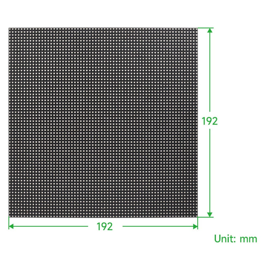 Flexible RGB Full-Colour LED Matrix Panel - 3mm Pitch, 64x64 Pixels ...