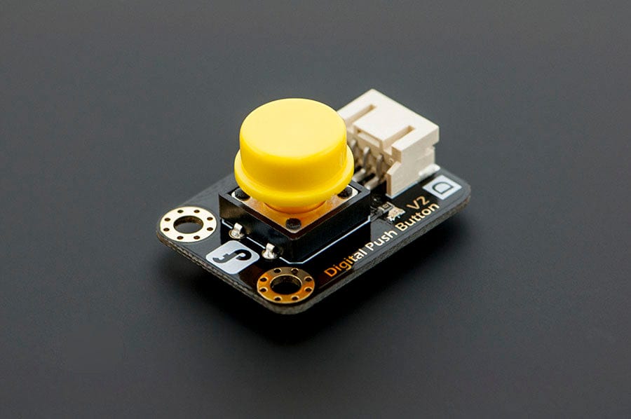 Gravity: Digital Push Button (Yellow) [Discontinued] - The Pi Hut
