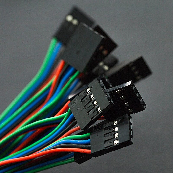 Gravity: I2C/UART 4-pin PH2.0 to Female Jumper Cables (10 pack) - The ...
