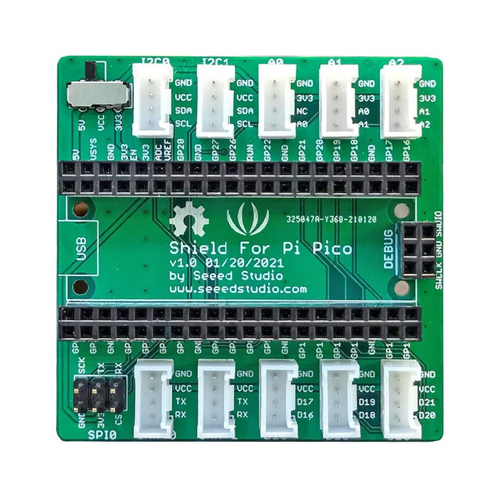 Grove Shield for Raspberry Pi Pico v1.0 - The Pi Hut
