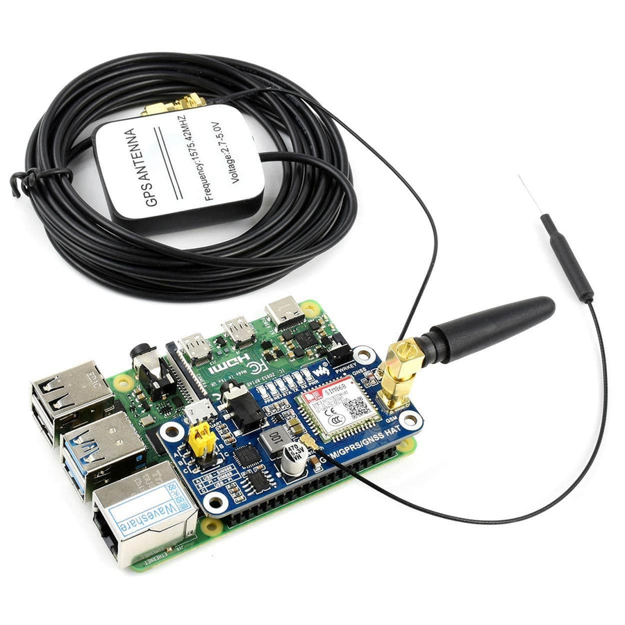 GSM, GPRS, GNSS, Bluetooth and RTC HAT for Raspberry Pi - The Pi Hut