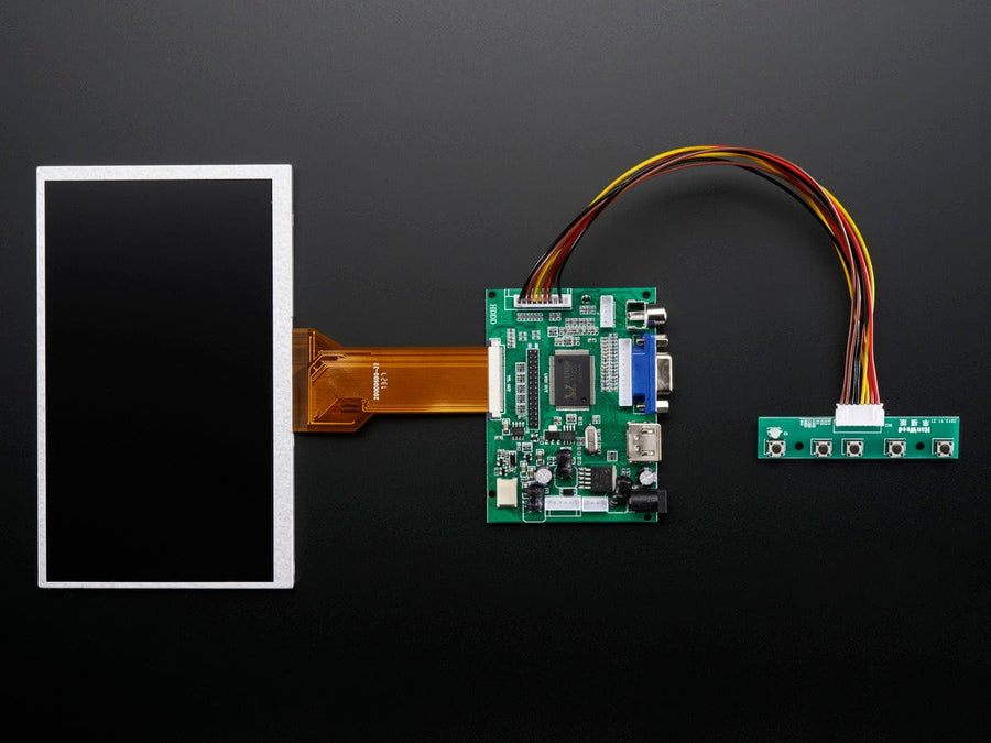 HDMI 4 Pi: 7" Display no Touchscreen 800x480 - HDMI/VGA/NTSC/PAL ...