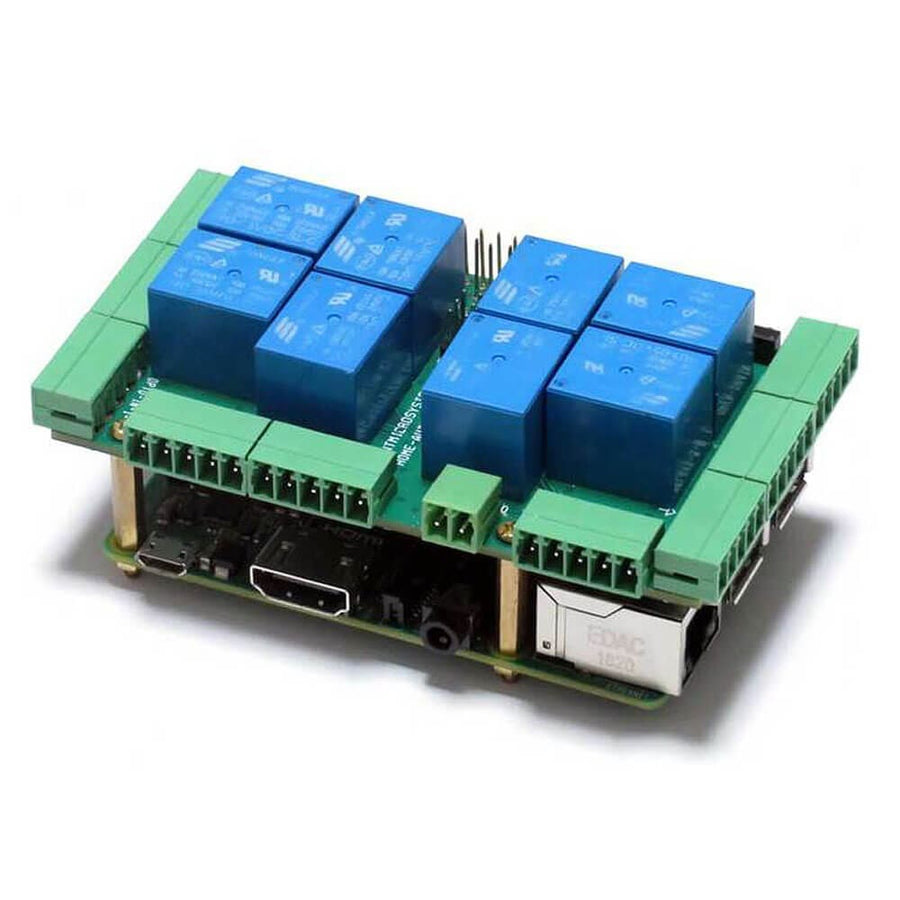 Home Automation 8-Layer Stackable HAT for Raspberry Pi | The Pi Hut