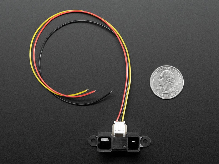 IR distance sensor includes cable (20cm-150cm) (GP2Y0A02YK) - The Pi Hut