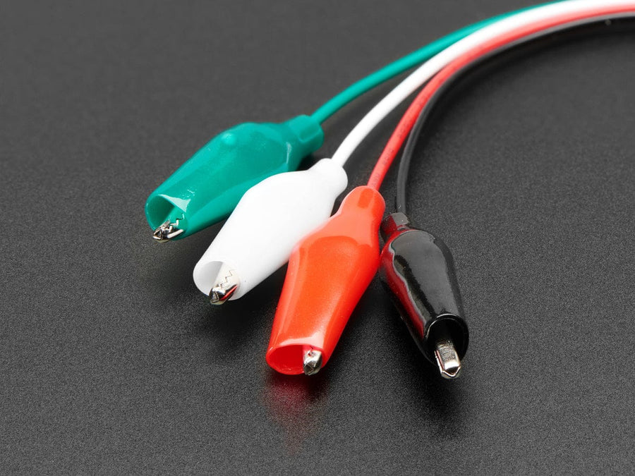 JST PH 4-pin Plug to Color Coded Alligator Clips Cable - The Pi Hut