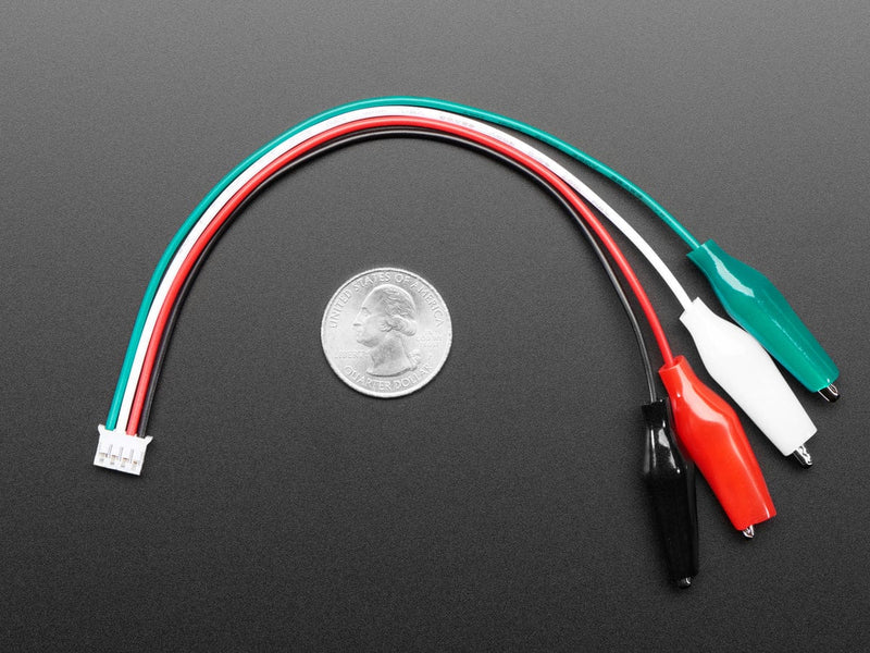 JST PH 4-pin Plug to Color Coded Alligator Clips Cable - The Pi Hut