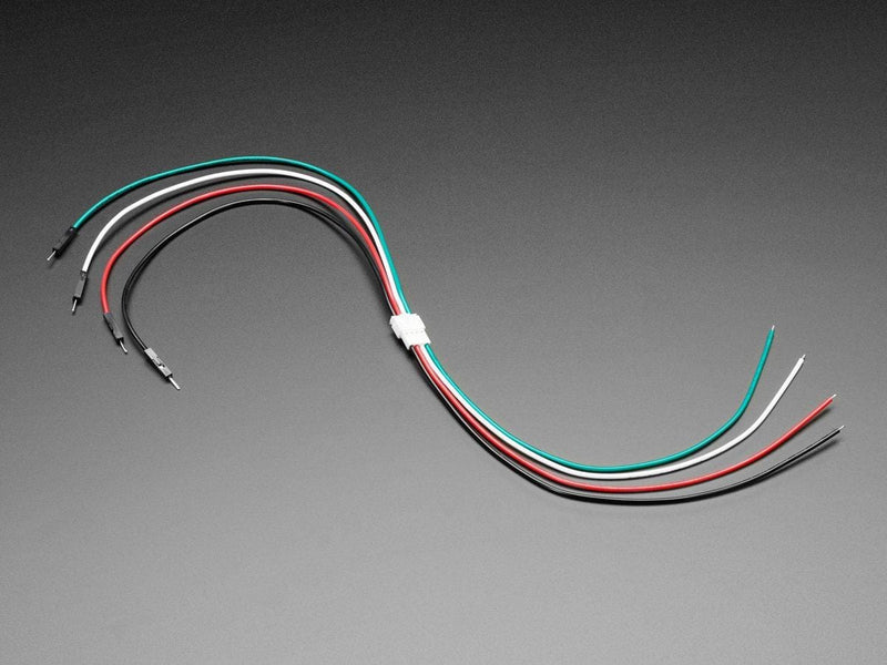JST PH 4-Pin Socket to Color Coded Cable - 200mm - The Pi Hut