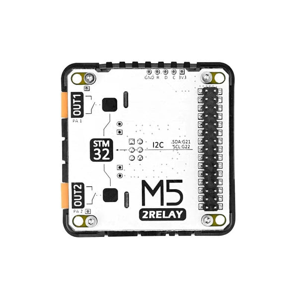 M5Stack 2-Channel AC Relay Module 13.2 (STM32F030) - The Pi Hut
