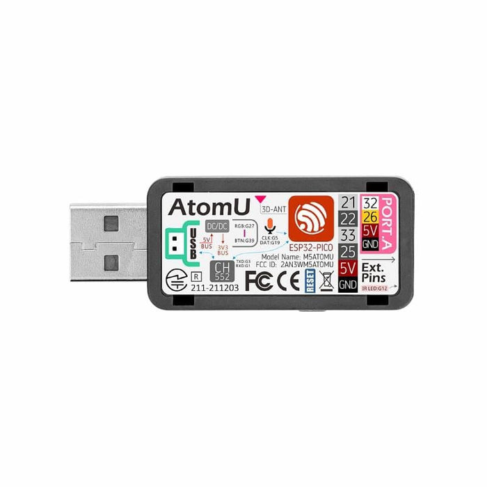 M5stack Atomu Esp32 Development Kit With Usb A Discontinued The Pi Hut