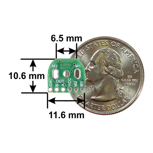 Magnetic Encoder Pair Kit for Extended Back Shaft Micro Metal ...