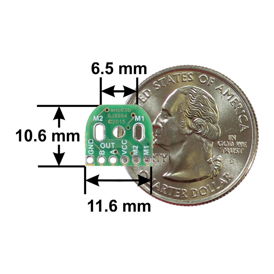 Magnetic Encoder Pair Kit for Extended Back Shaft Micro Metal ...