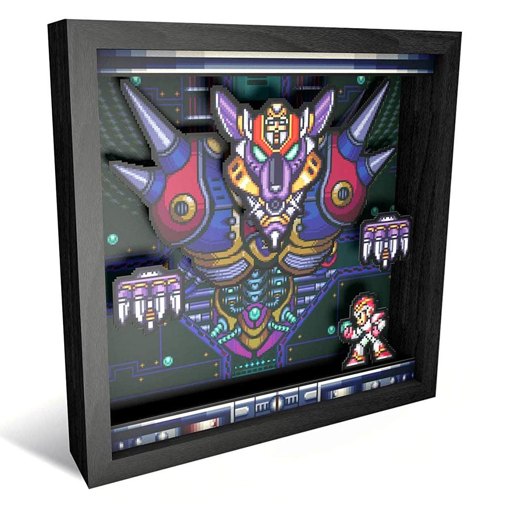 Mega Man Boss Fight Pixel Frame (9x9") [Discontinued] - The Pi Hut
