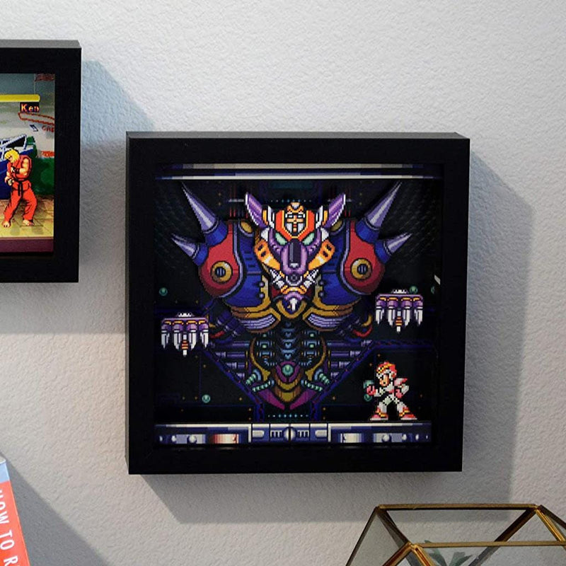 Mega Man Boss Fight Pixel Frame (9x9") [Discontinued] - The Pi Hut