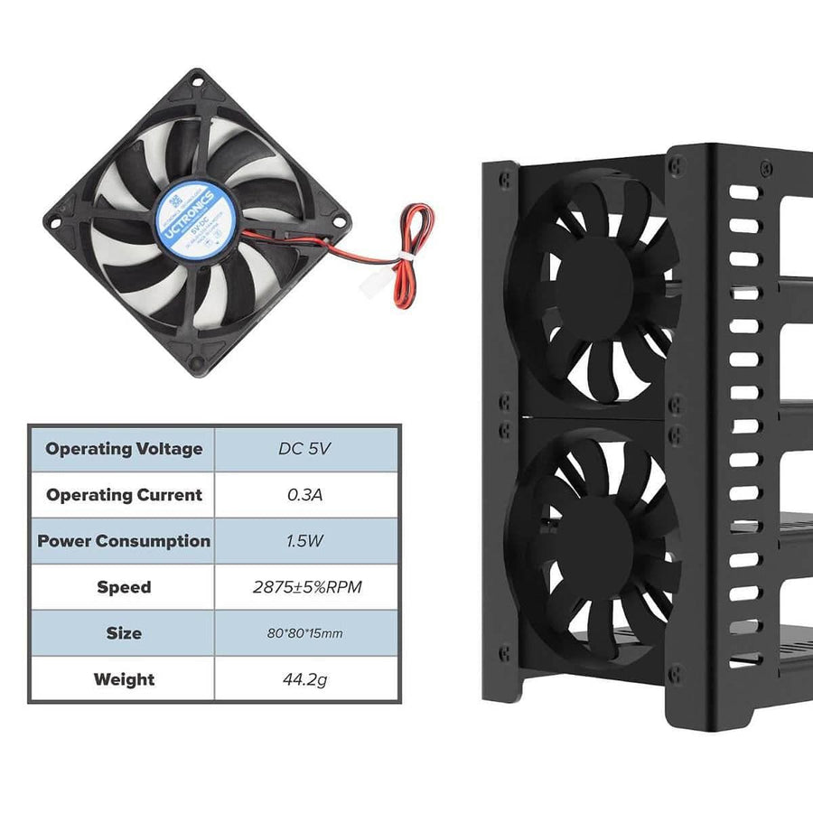 Metal Cluster Rack Case for Raspberry Pi [Discontinued] - The Pi Hut