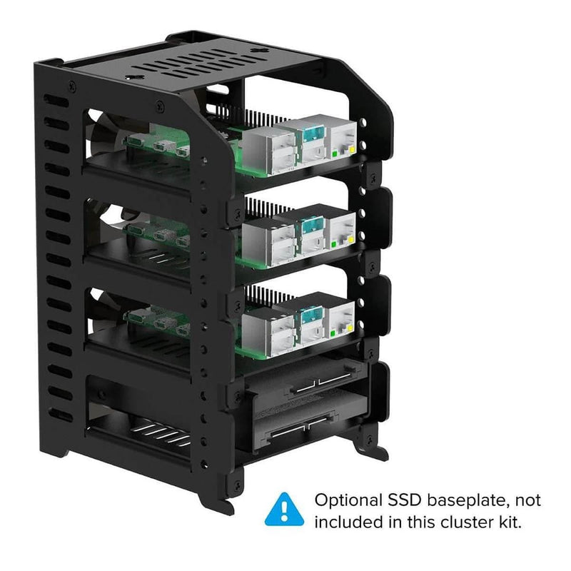 Metal Cluster Rack Case for Raspberry Pi [Discontinued] - The Pi Hut