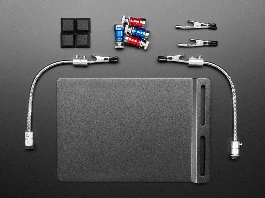 Metal Rework Station Stand with Two Clips and Four PCB Holders | The Pi Hut