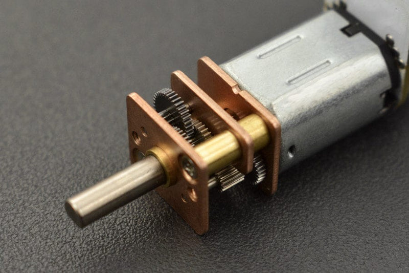 Micro Metal Geared Motor with Encoder - 6V 310RPM 50:1 - The Pi Hut